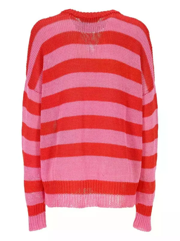 Giada Benincasa Ciao Amore Striped Sweater - Red