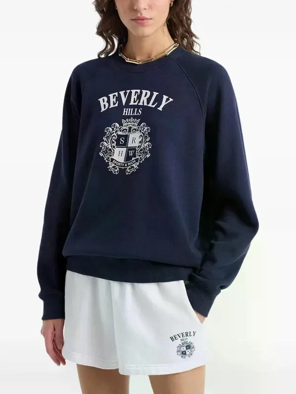 SPORTY & RICH Beverly Hills Crest Shorts