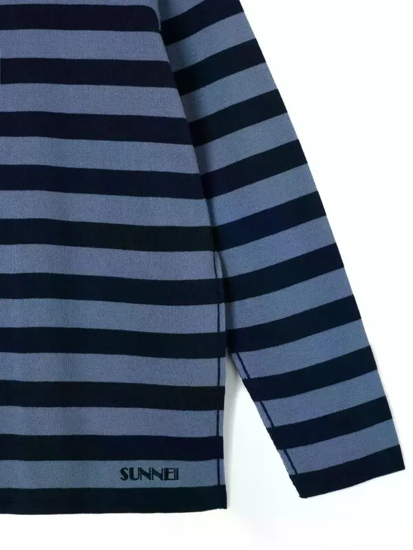 Sunnei Organic Cotton Striped Sweater