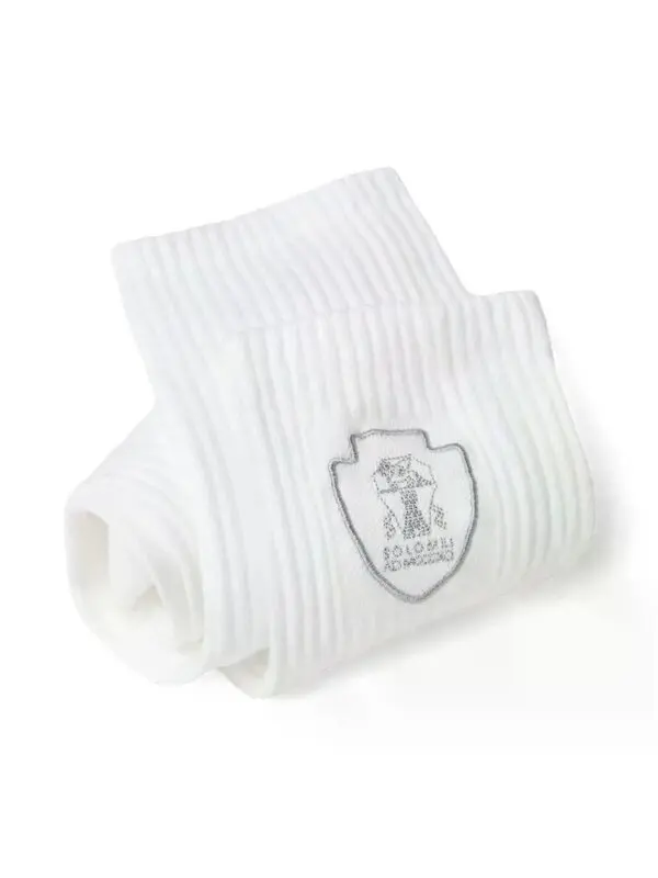 Brunello Cucinelli Logo-embroidered Socks