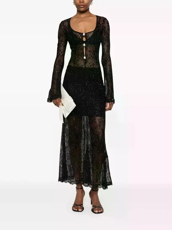 NISSA Lace Embellished Dress