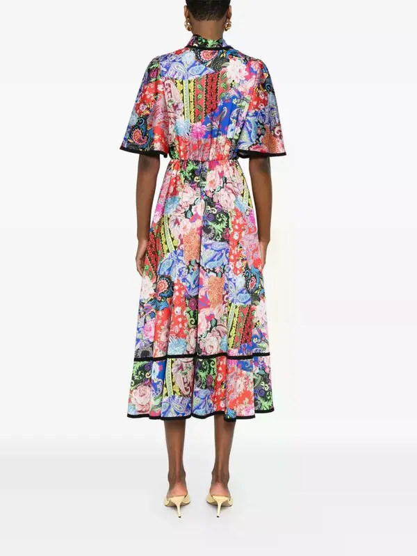 NISSA Paisley-print A-line Dress