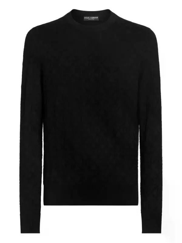 Dolce & Gabbana Silk Jumper - Black
