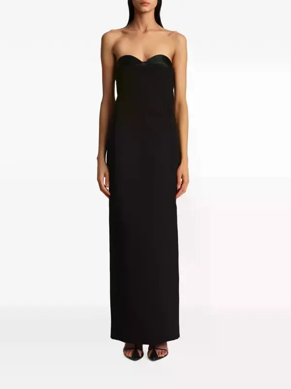 Khaite Strapless Midi Dress
