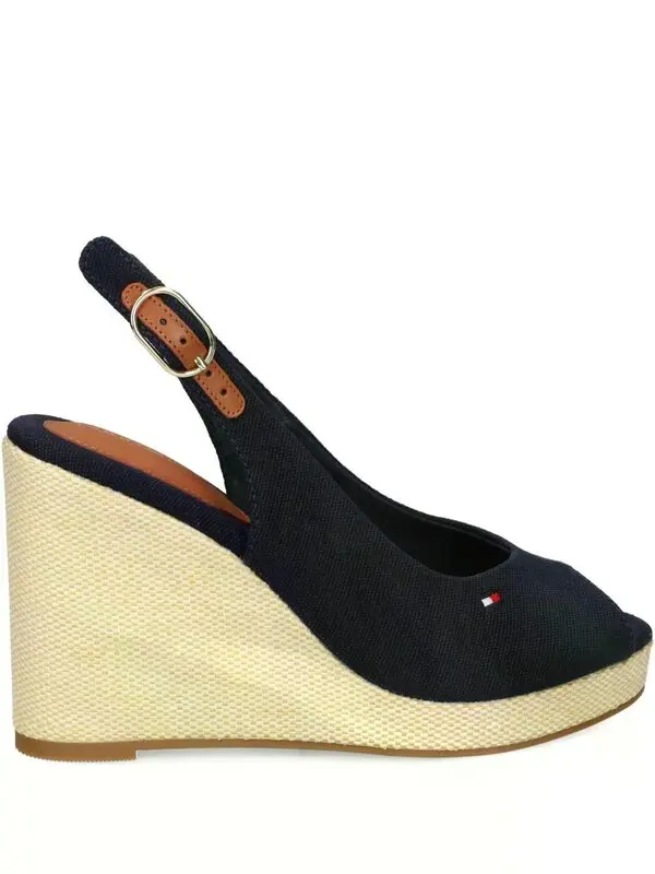 Tommy Hilfiger 100mm Canvas Slingback Espadrilles