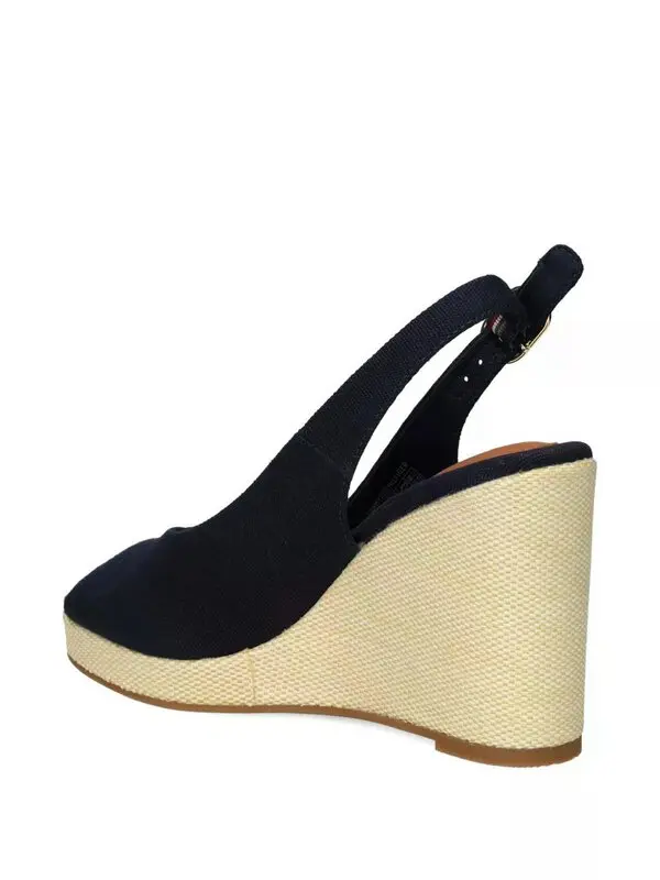 Tommy Hilfiger 100mm Canvas Slingback Espadrilles