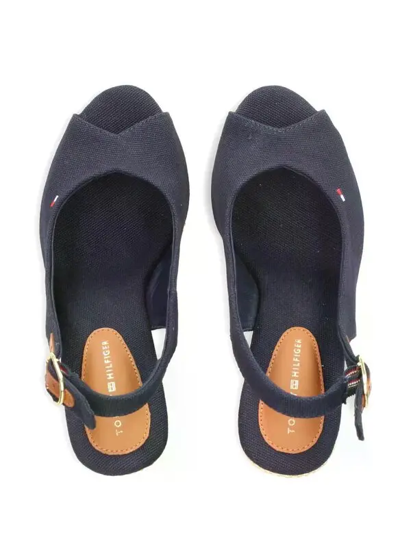 Tommy Hilfiger 100mm Canvas Slingback Espadrilles