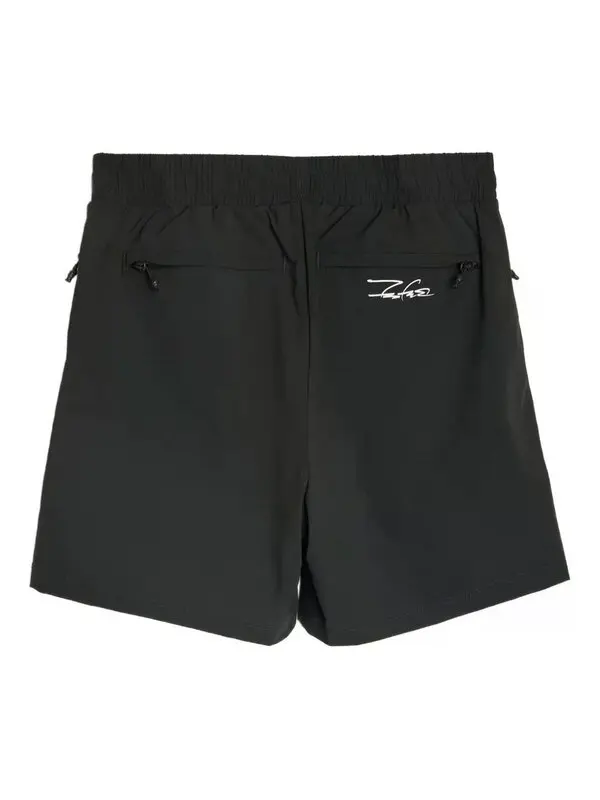 Malbon Golf X Futura Tag Tech Shorts In Black - 25% Off