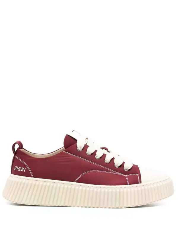 RHUN Treble Ridge-sole Sneakers - Red