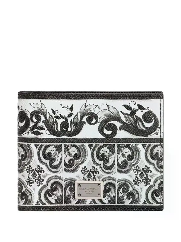 Dolce & Gabbana Graphic-print Wallet - Black