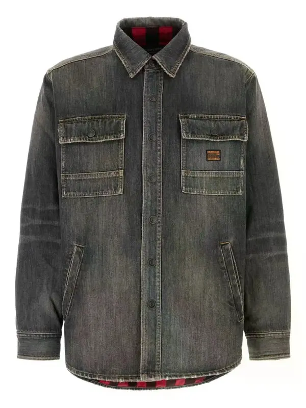 Balenciaga Cotton Denim Shirt Jacket
