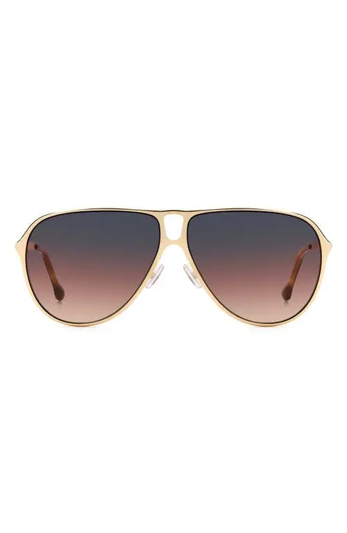 Isabel Marant 60mm Gradient Pilot Sunglasses - Gold