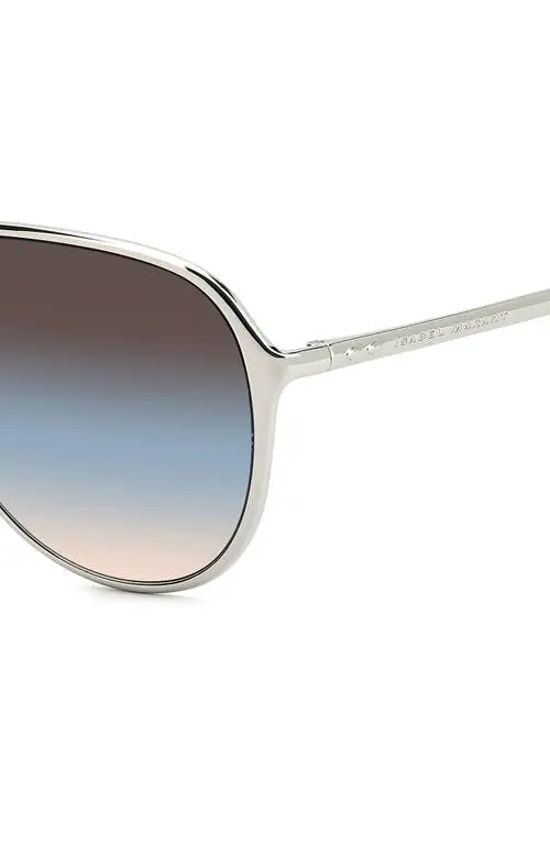 Isabel Marant 60mm Gradient Pilot Sunglasses - Palladium
