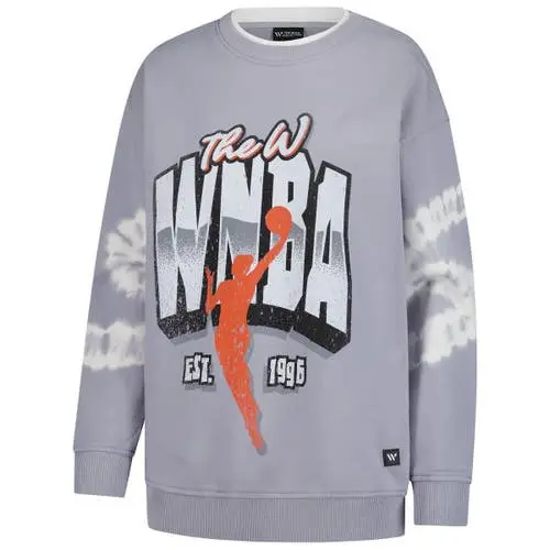 THE WILD COLLECTIVE Wnba Double Collar Fleece Pullover Sweatshirt
