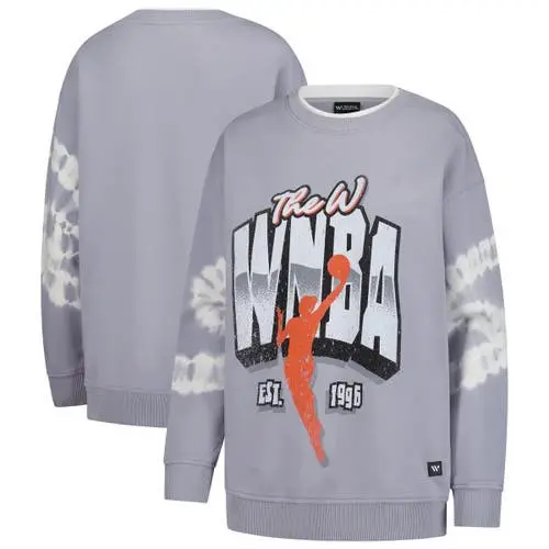 THE WILD COLLECTIVE Wnba Double Collar Fleece Pullover Sweatshirt