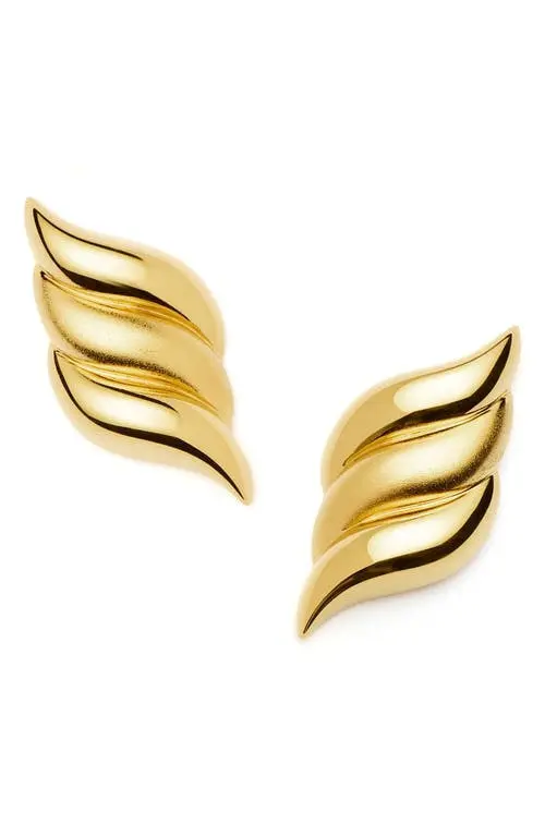 MISSOMA Savi Signature Oversize Stud Earrings - Gold