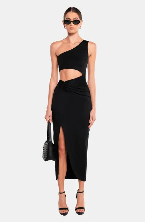 OW Isabella One-shoulder Cutout Midi Dress