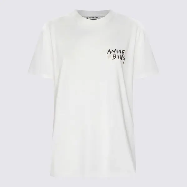 ANINE BING Cotton Walker Tee - White
