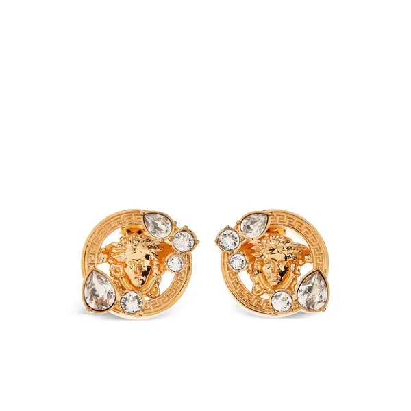 Versace Medusa Head Earrings - Gold