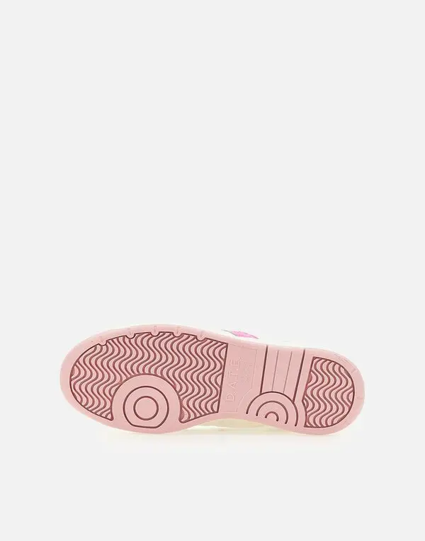 D.A.T.E. Court Shiny Sneakers - White | Editorialist