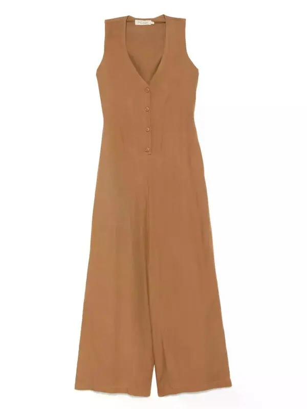 MOUTAKI Jersey Jumpsuit - Brown