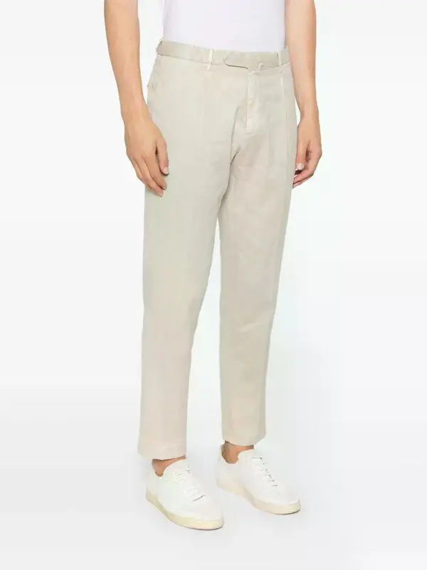 DELL'OGLIO Pleat-detail Trousers - Neutrals