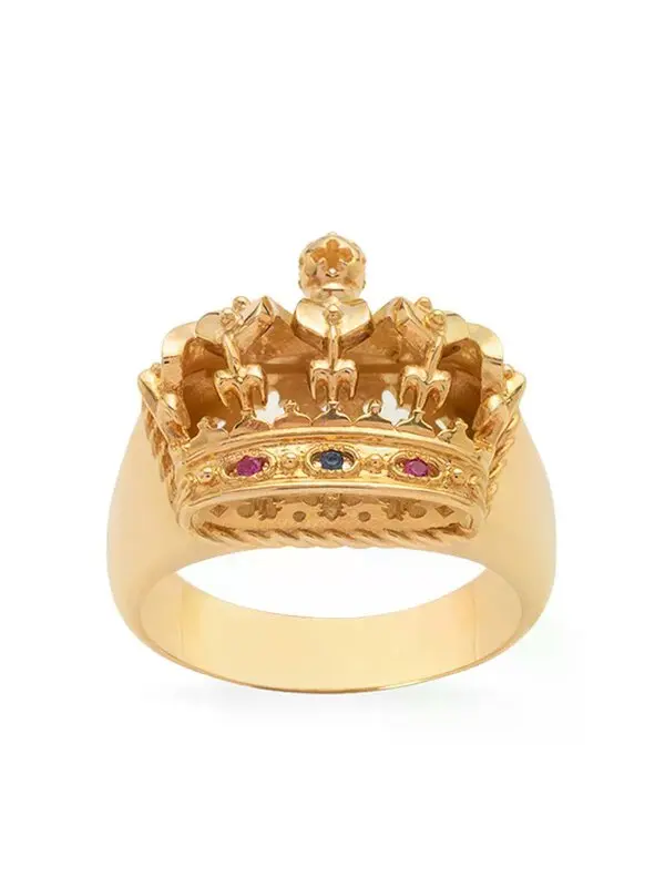 Dolce & Gabbana 18k Yellow Royal Ruby, And Sapphire Ring - Gold