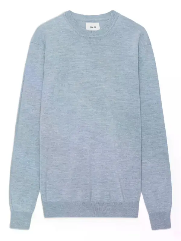 Nn07 Long-Sleeve Crew-Neck Sweater Blue Editorialist