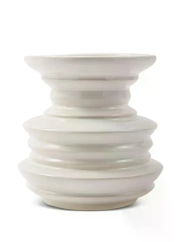 POLSPOTTEN Stacked Plates Vase - White