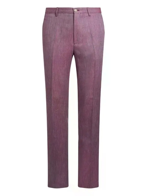 Etro Slub Linen Trousers