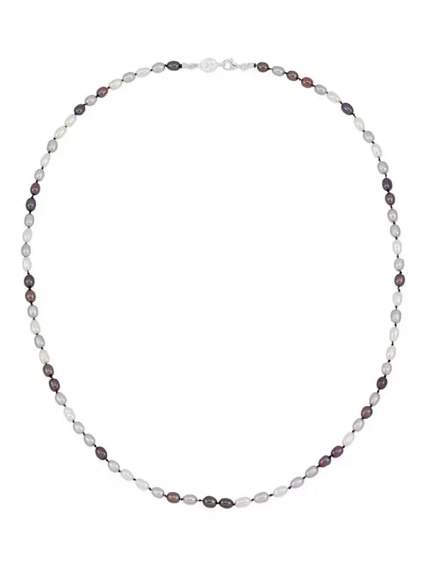 DOWER AND HALL Mixed Pearl Necklace - Silver