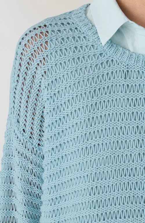 Eileen Fisher Oversized Crewneck Organic Cotton Sweater