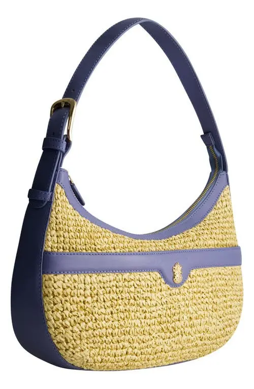 Tommy Bahama Soft Straw Zip-top Hobo