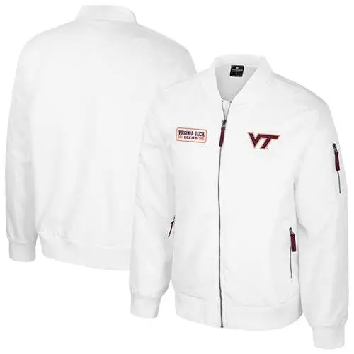 COLOSSEUM Virginia Tech Hokies Rabbit Full-zip Bomber Jacket