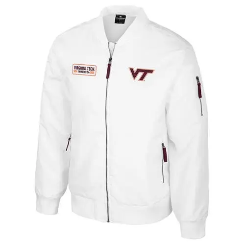 COLOSSEUM Virginia Tech Hokies Rabbit Full-zip Bomber Jacket