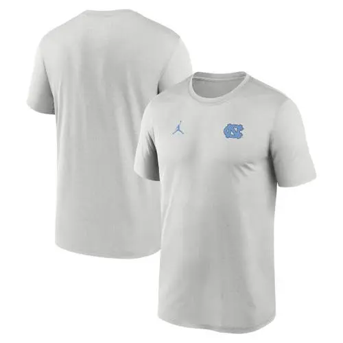JORDAN BRAND North Carolina Tar Heels 2025 Sideline Small Logo Legend Performance T-shirt - Gray