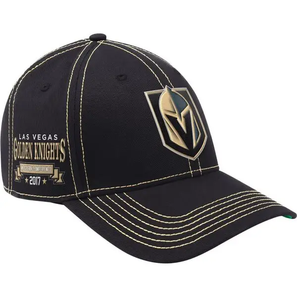 STARTER Vegas Golden Knights Sphere Ii Starfit Adjustable Cap - Black
