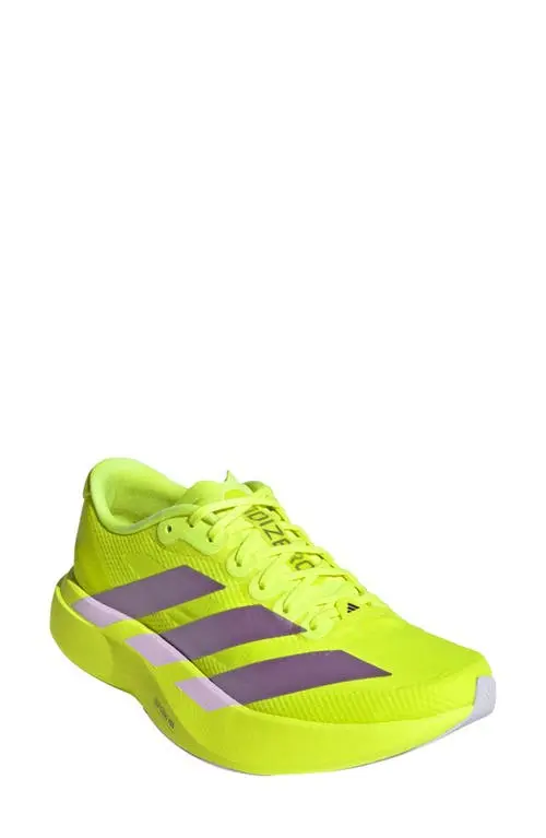 Adidas Adizero Evo Sl Running Shoe - Solar Yellow/plum/plum
