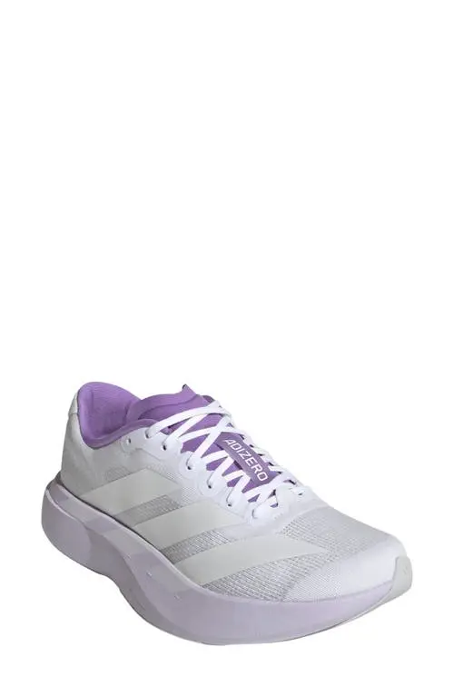Adidas Adizero Evo Sl Running Shoe - White/zero Met./purple