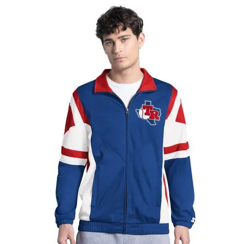 STARTER Texas Rangers Contender Tricot Track Jacket