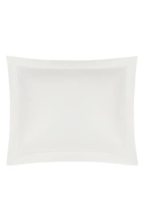 MATOUK Bergamo Hemstitch Cotton Percale Pillowcase - Bone