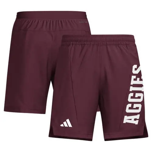 Adidas Texas A&m Aggies Aeroready Training Shorts - Maroon