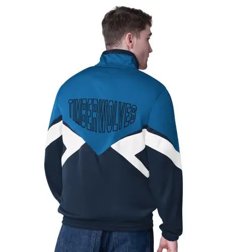 STARTER Minnesota Timberwolves Rush Applique Full-zip Track Jacket