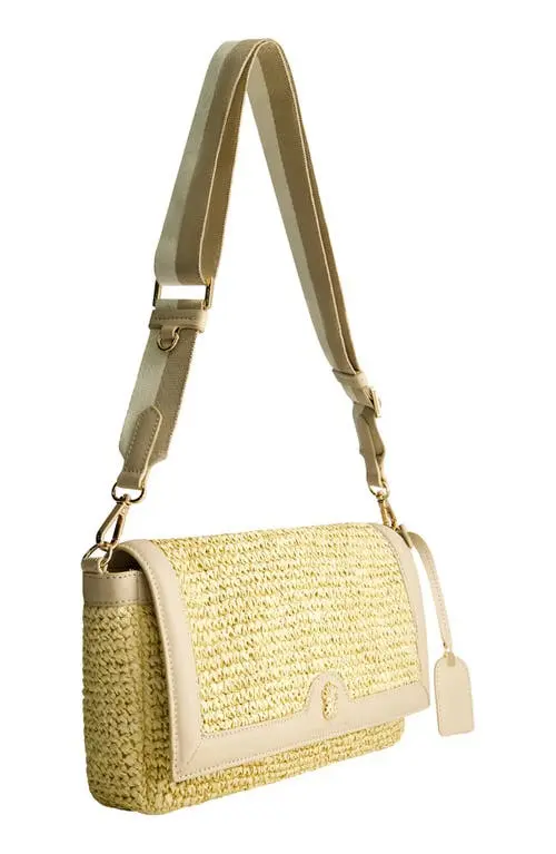 Tommy Bahama Soft Straw Flap Crossbody