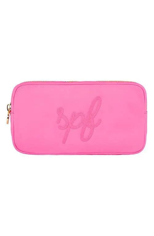 Stoney Clover Lane Spf Embroidered Small Pouch - Bubblegum