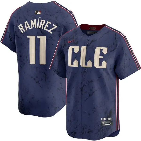 Nike José Ramírez Cleveland Guardians City Connect Limited Player Jersey - Navy