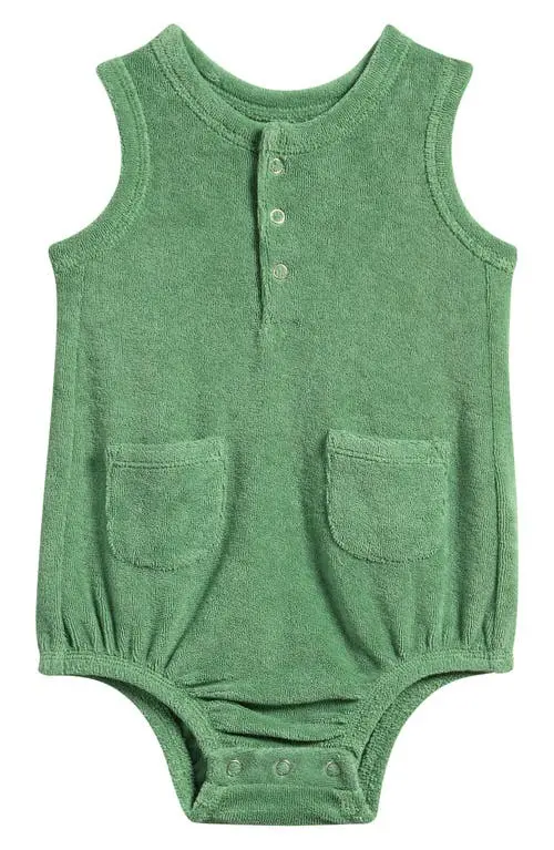 PEHR Classic Terry Bubble Romper - Grass