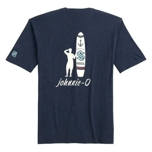 Johnnie-o Seattle Kraken Heathered Spencer T-shirt