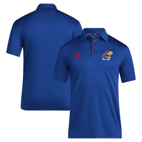 Adidas Kansas Jayhawks 2024 Coaches Aeroready Polo - Royal