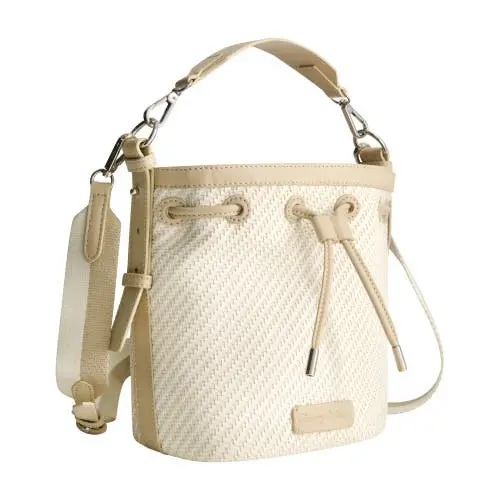 Tommy Bahama Soft Woven Drawstring Bucket Bag